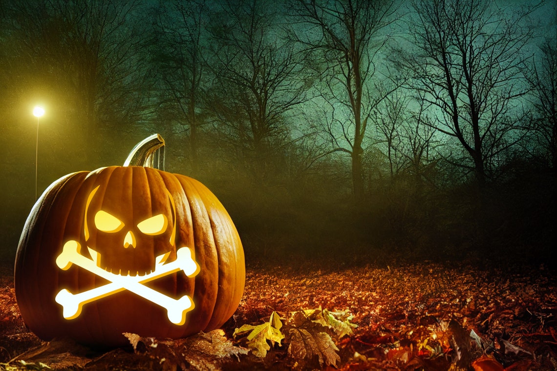 Halloween Skeleton Pumpkin Templates | Printable Carving Patterns | 12 ...