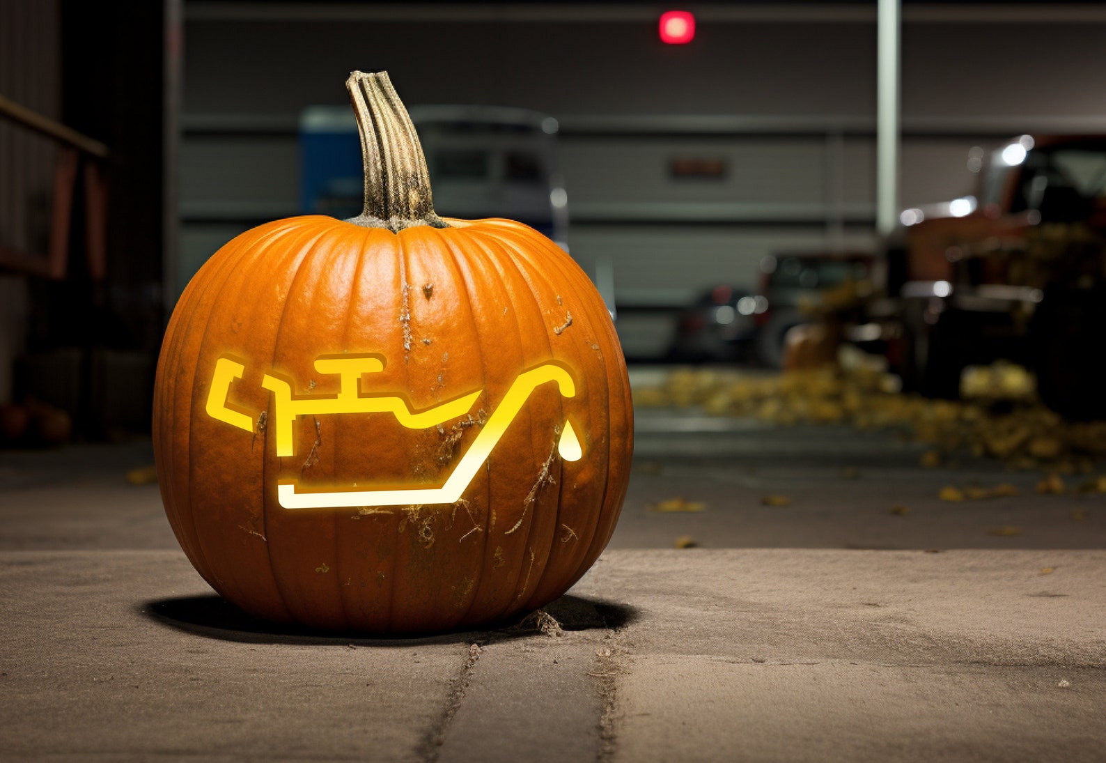 Check Engine Light Pumpkin Carving Stencil || Funny Design for Car ...