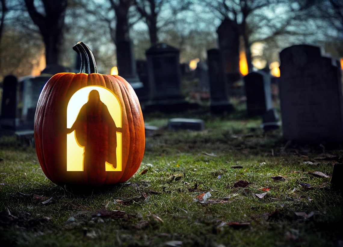 Christian Pumpkin Carving Patterns Jesus Stencils to Share - Etsy