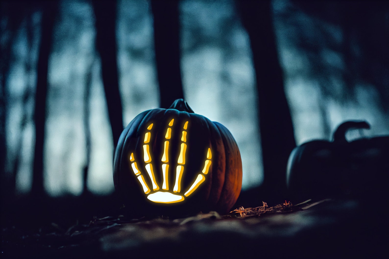 Halloween Skeleton Pumpkin Templates | Printable Carving Patterns | 12 ...