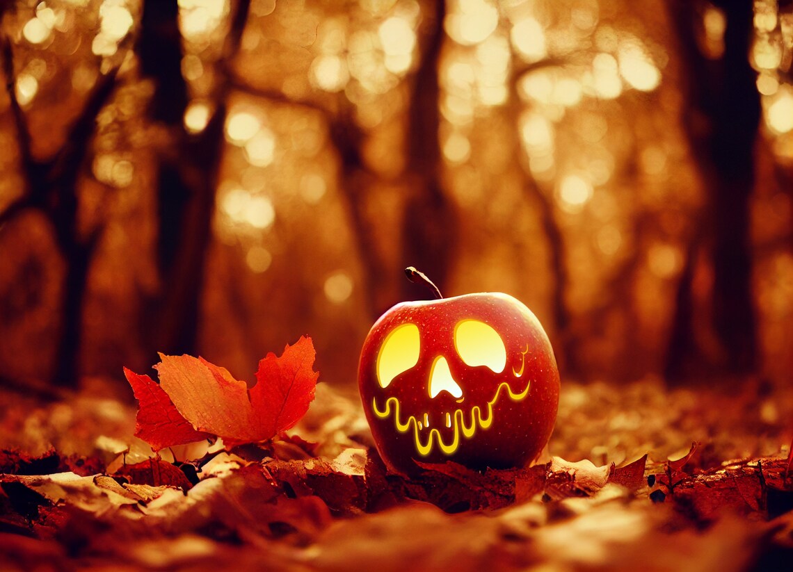 Poison Apple Printable Pumpkin Carving Pattern - Etsy