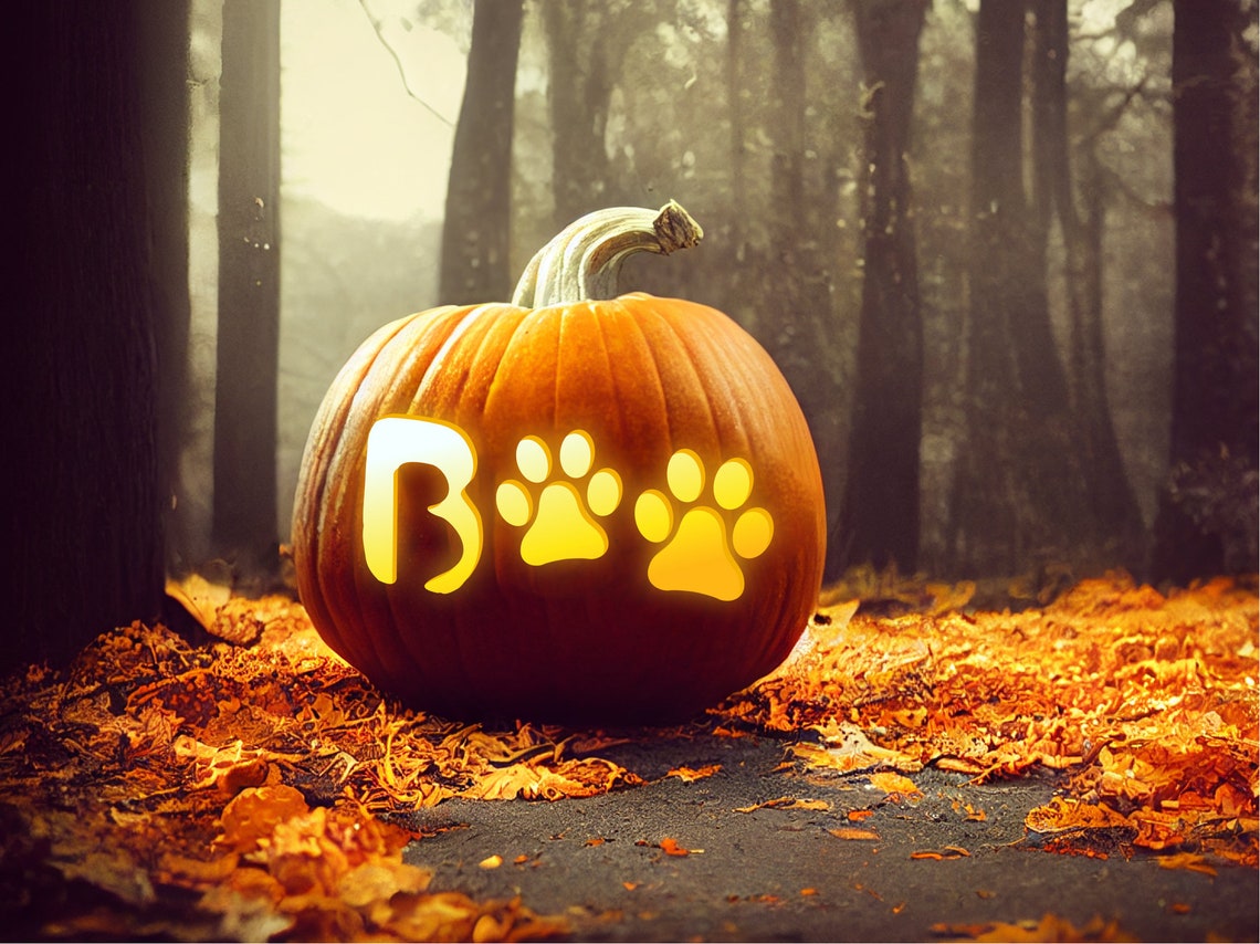 Dog Pumpkin Carving Stencil Including Doberman Pug - Etsy