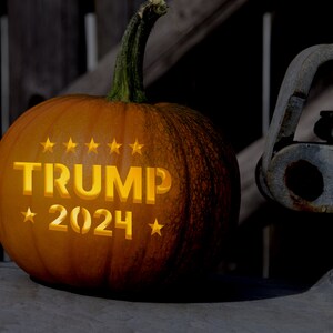 Donald Trump Pumpkin Carving Patterns for Halloween // Trump 2024 Jack ...
