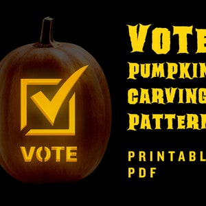 Vote Pumpkin Carving Patterns for Halloween // Presidential Election ...
