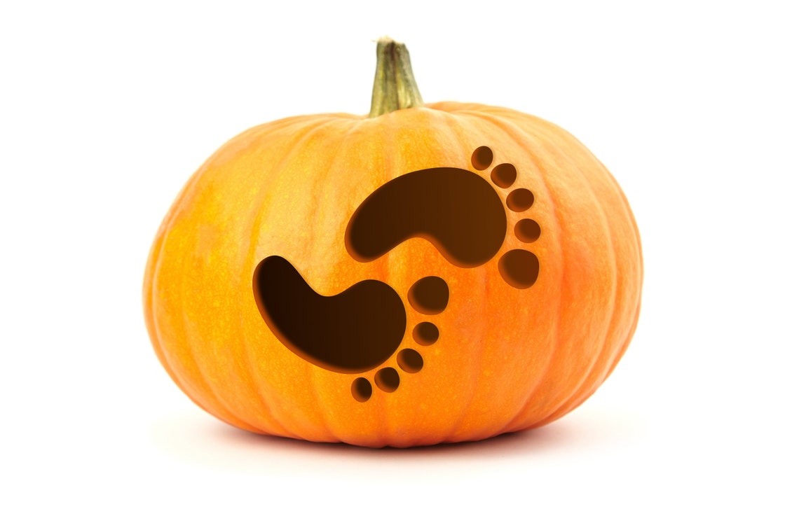 Printable Baby Announcement Pumpkin Carving Patterns for Halloween ...