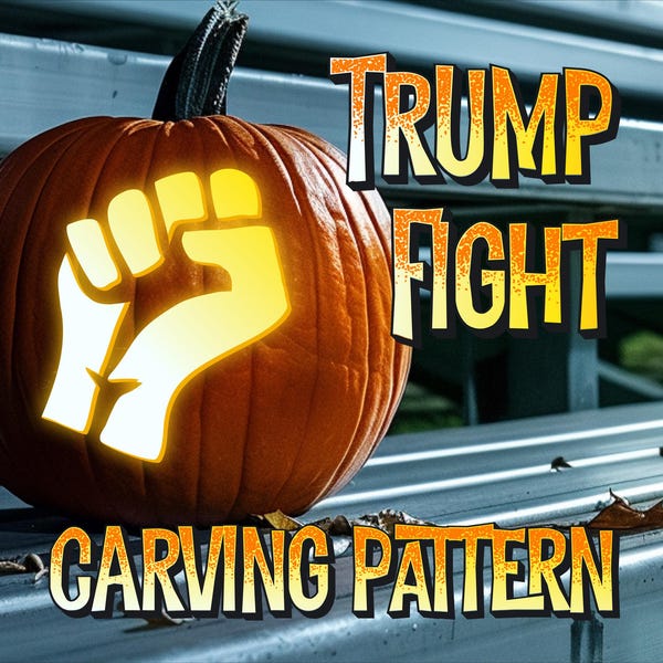Trump Printable Pumpkin Stencil - Etsy