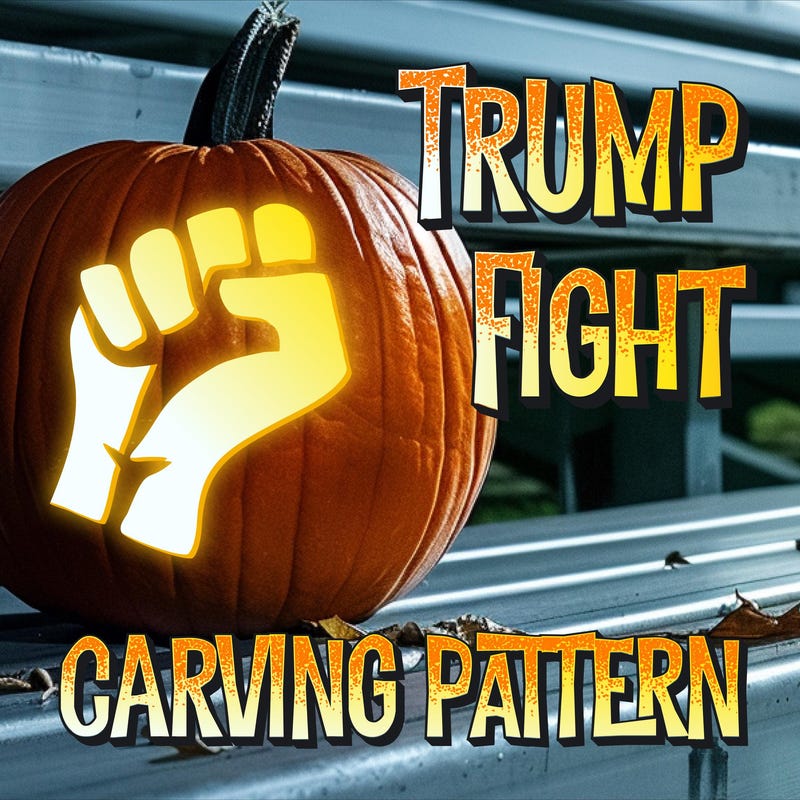 Trump Pumpkin Carving Stencil - Etsy