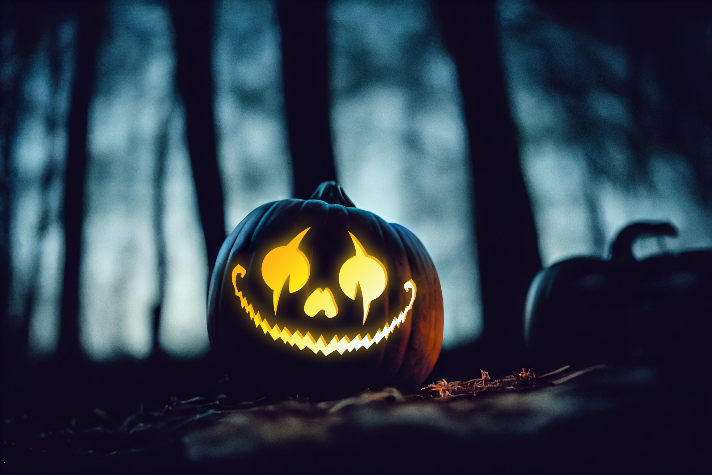 Creepy Clown Face Pumpkin Carving Pattern | Printable Jack-o-lantern ...