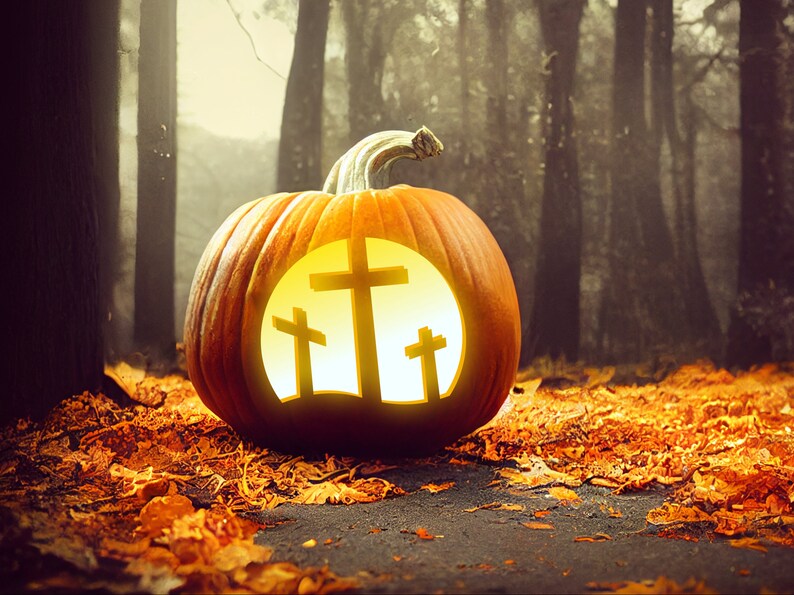 Christian Pumpkin Carving Patterns Jesus Stencils to Share - Etsy