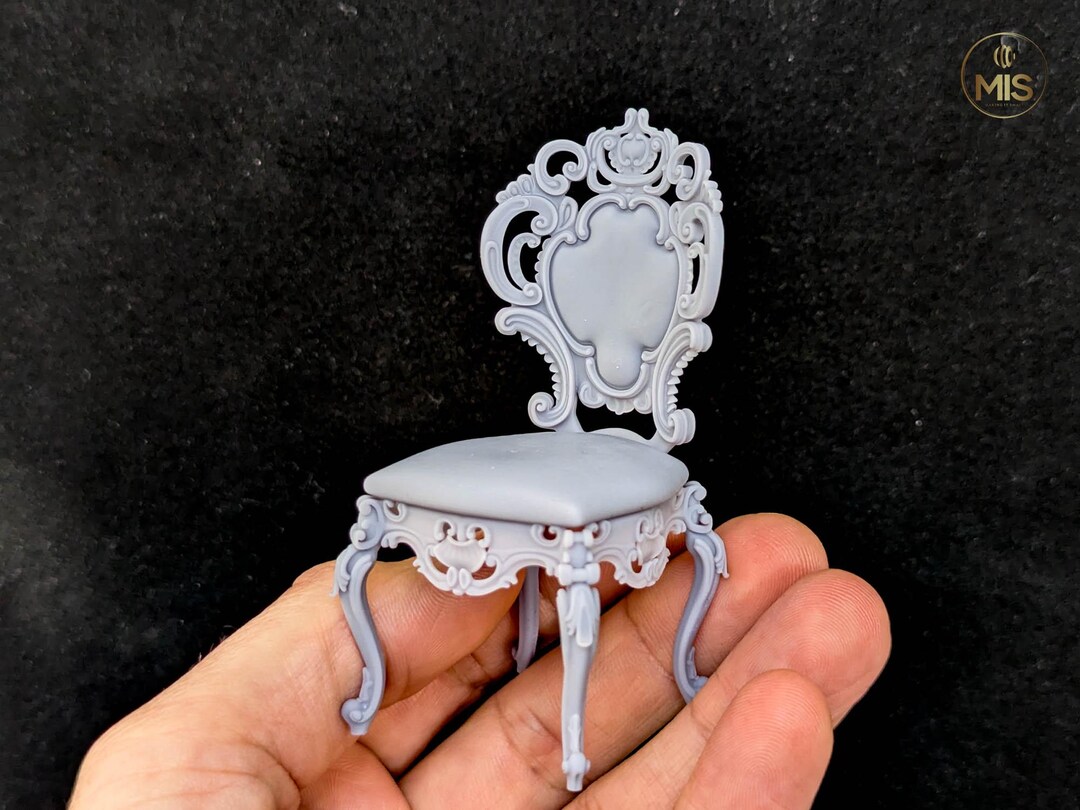 Baroque Style Dining Chair - Furniture - 1/12th Scale Detailed ...