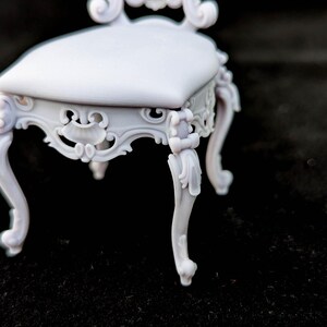 Baroque Style Dining Chair - Furniture - 1/12th Scale Detailed ...