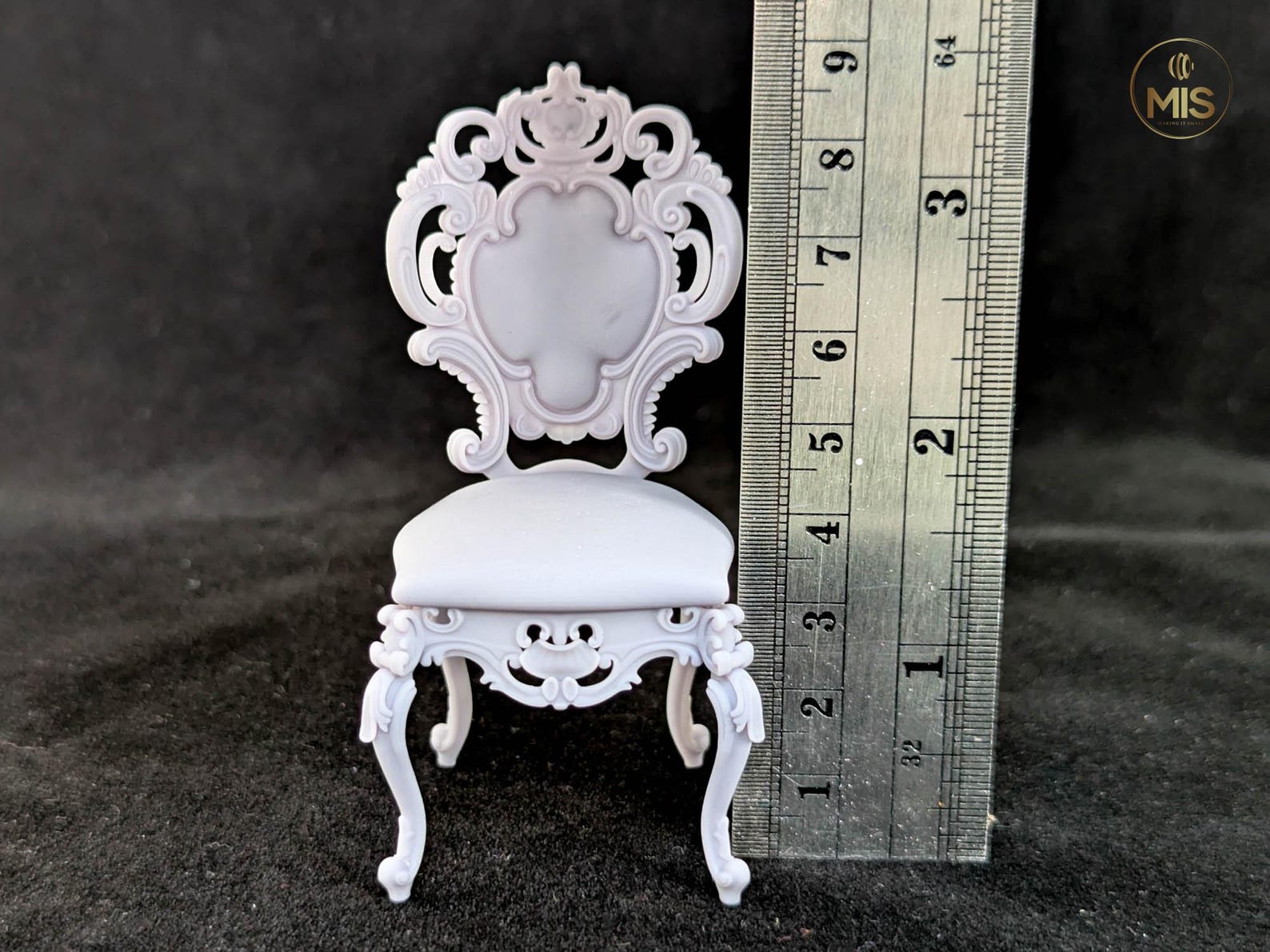 Baroque Style Dining Chair - Furniture - 1/12th Scale Detailed ...
