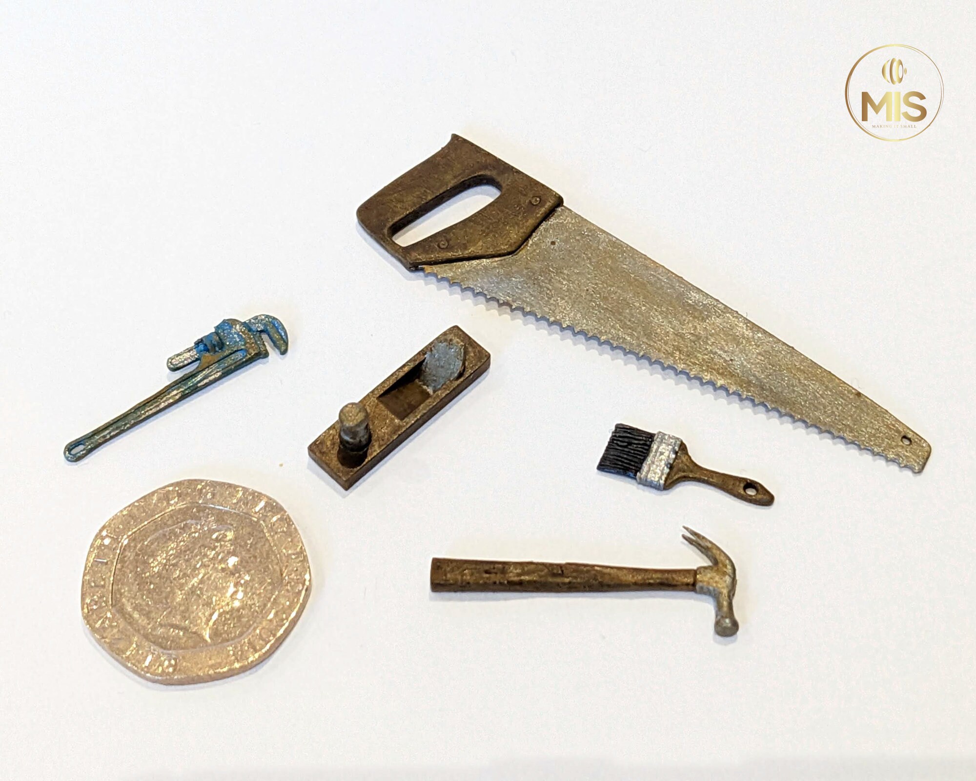 1:12 Collection of Detailed Hand Painted Workshop Hand Tools 1/12th ...