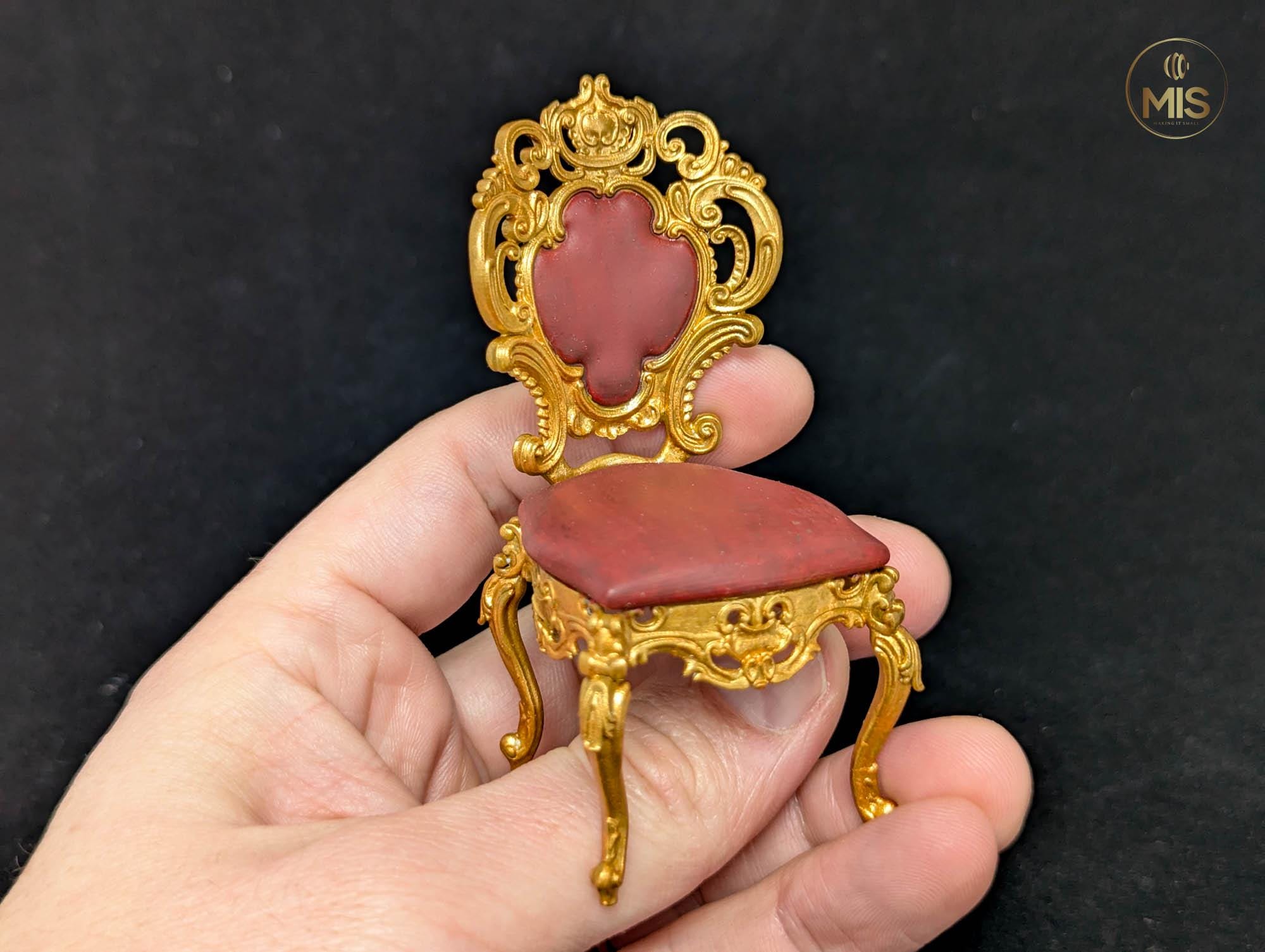 Baroque Style Dining Chair - Furniture - 1/12th Scale Detailed ...