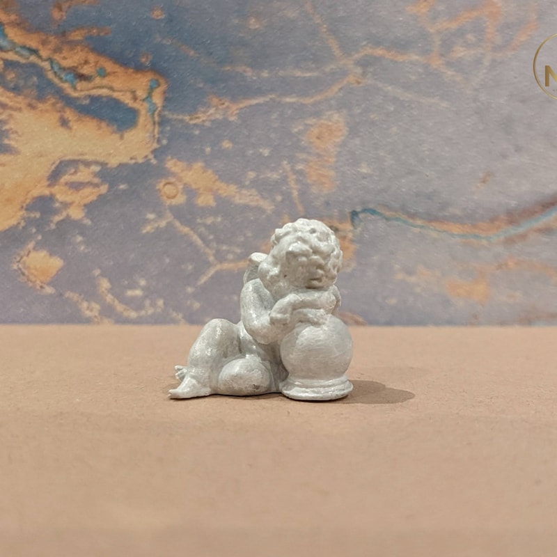 Painted Cherub Statues - Etsy UK