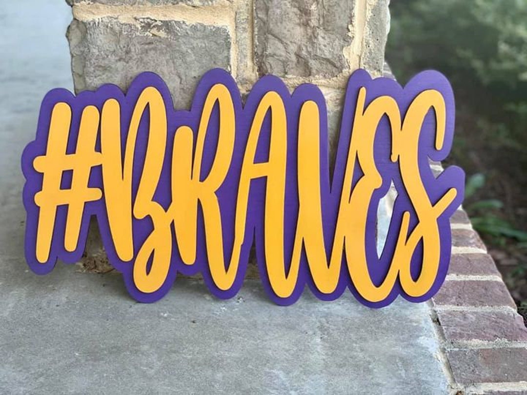 Alcorn Braves 3D Wooden Sign Alcorn State University Braves Sign Dorm ...