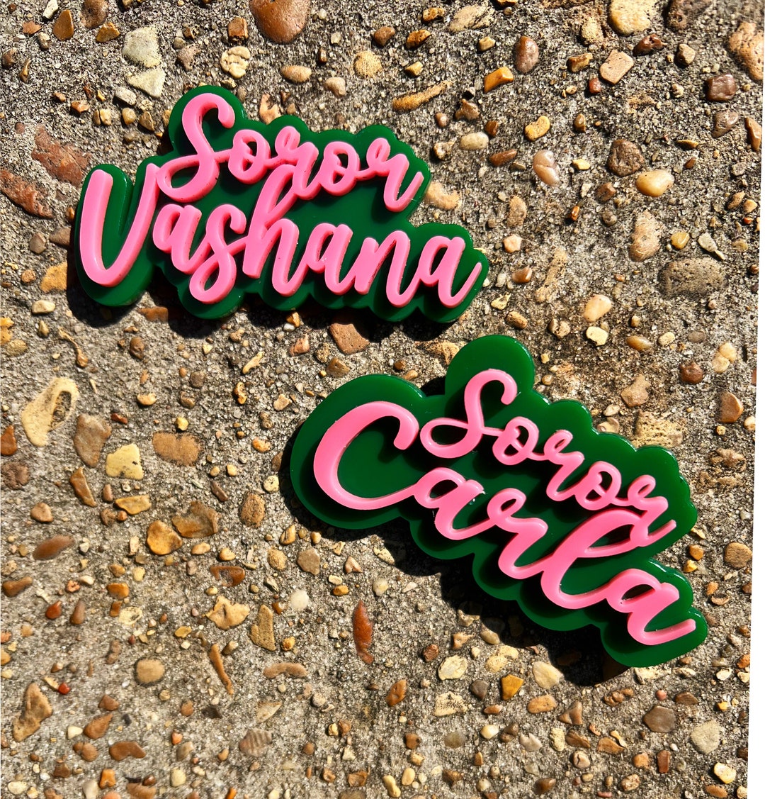 Soror Name Lapel Pin | Probate Gift | Sorority Gifts | AKA Gifts ...