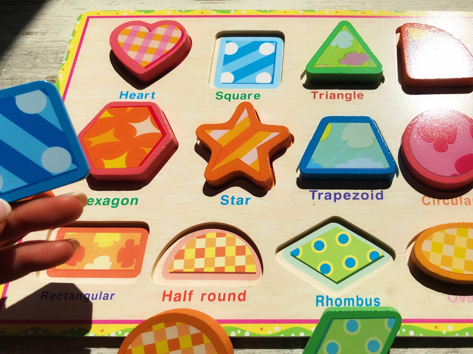 Frame Montessori Geometric Insert | Etsy