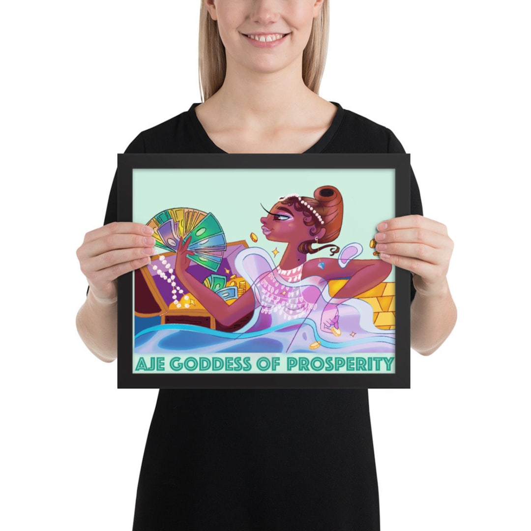 Aje Goddess of Wealth Orisha Art African Art Framed Poster - Etsy