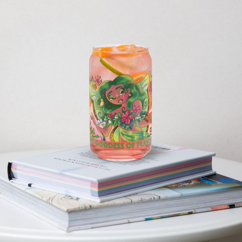Ayao Goddess of Plants Can-shaped Glass - Etsy