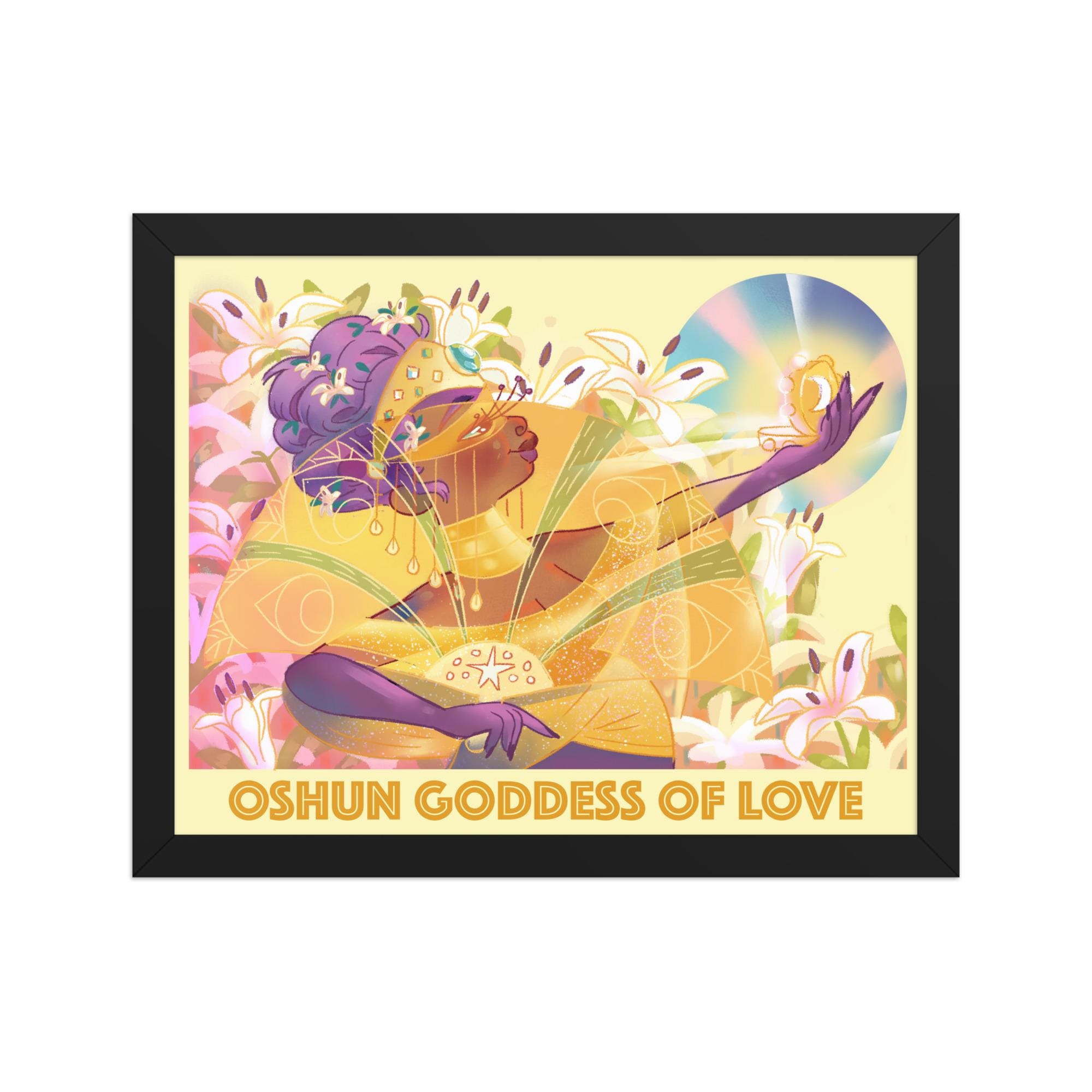 Oushun Goddess of Love Orisha Art Framed Poster - Etsy