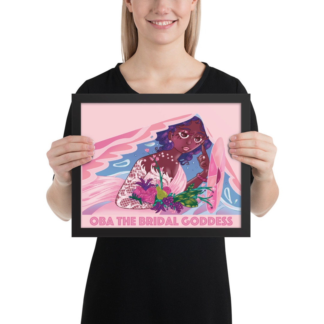 Oba the Bridal Goddess Orisha Art Framed Poster - Etsy