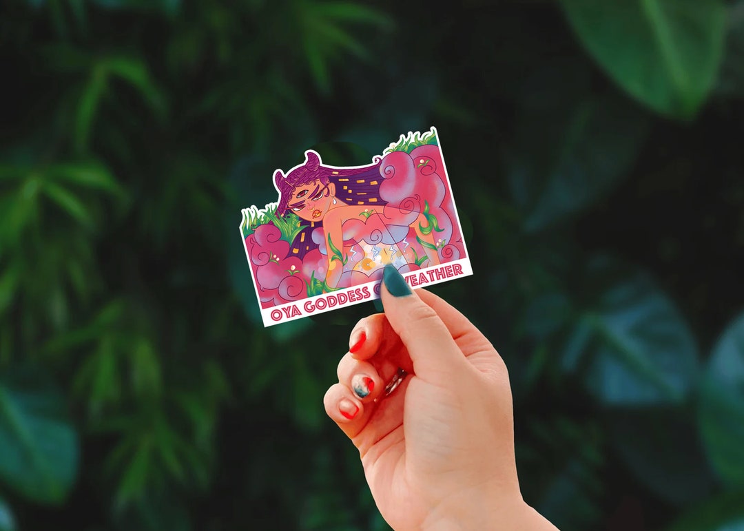 Oya Orisha Goddess of Weather Bubble-free Stickers - Etsy