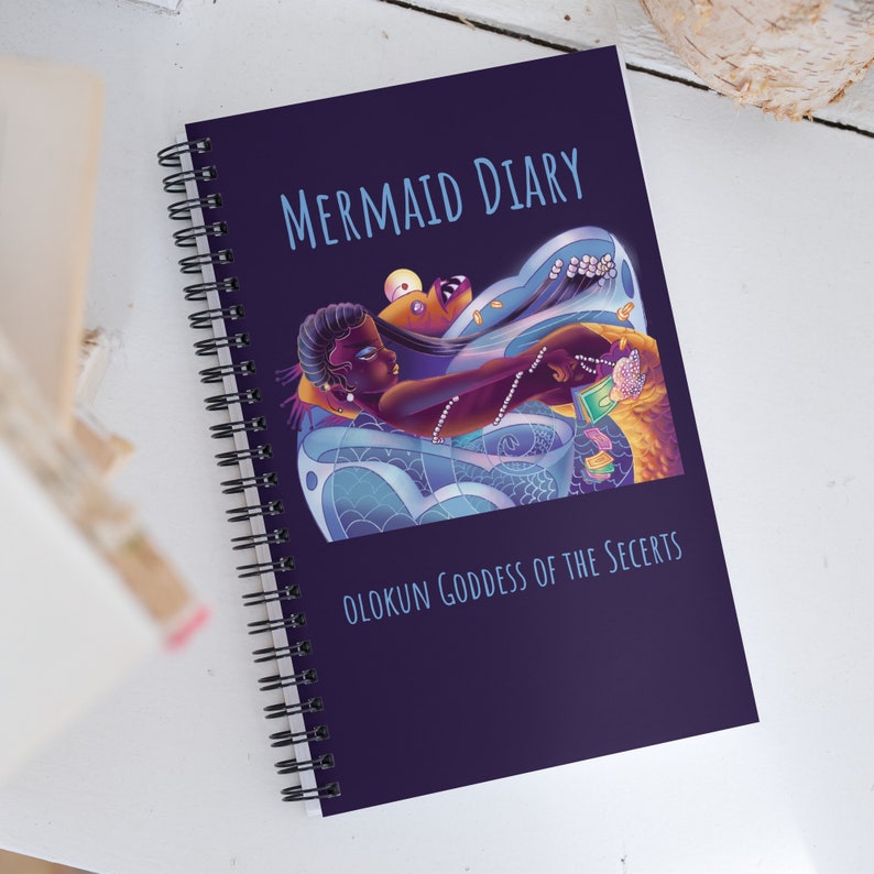 Olokun's Secret Keeper Mermaid Diary Spiral Notebook - Etsy