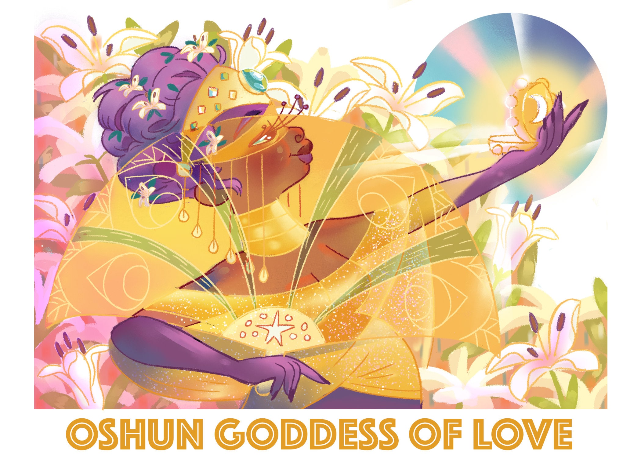 Oshun Orisha Goddess of Love Stickers - Etsy