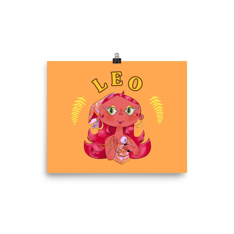 Leo Poster - Etsy