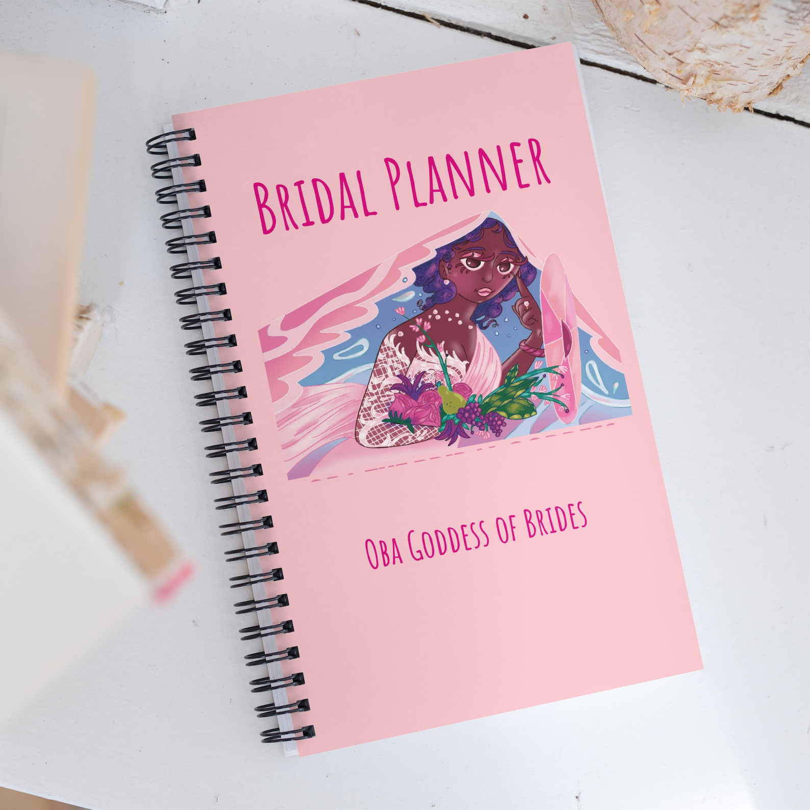 Oba Goddess of Brides Bridal Planner Spiral Notebook - Etsy