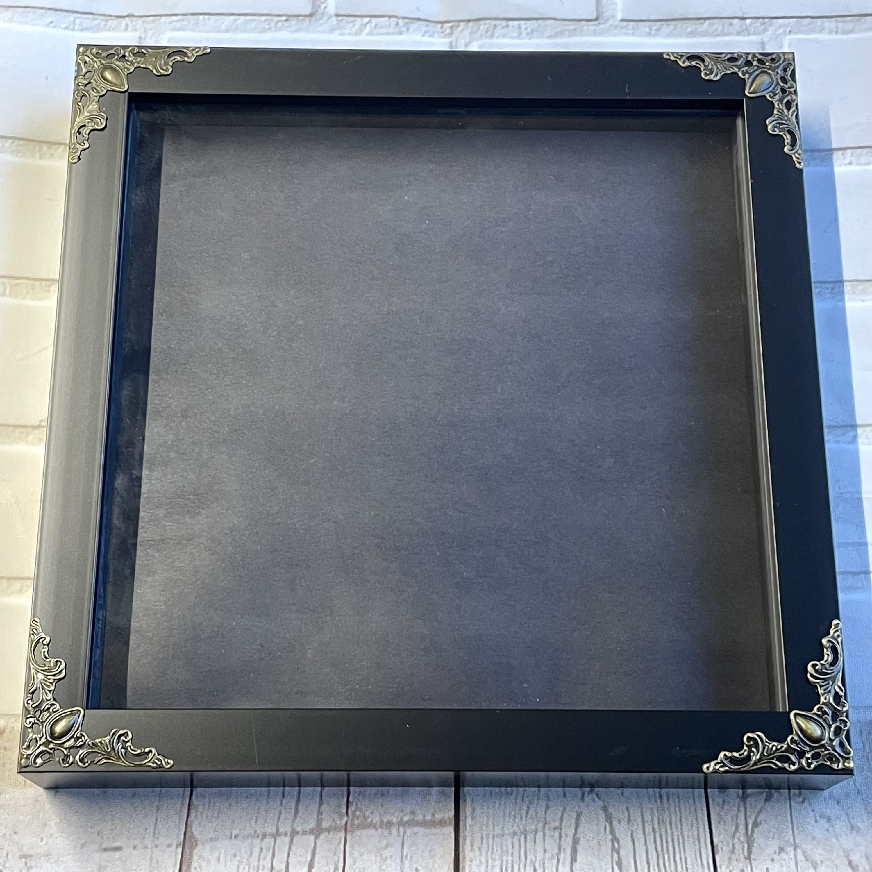 Black Deep Shadow Box Display Frame Ornate Baroque Style - Etsy