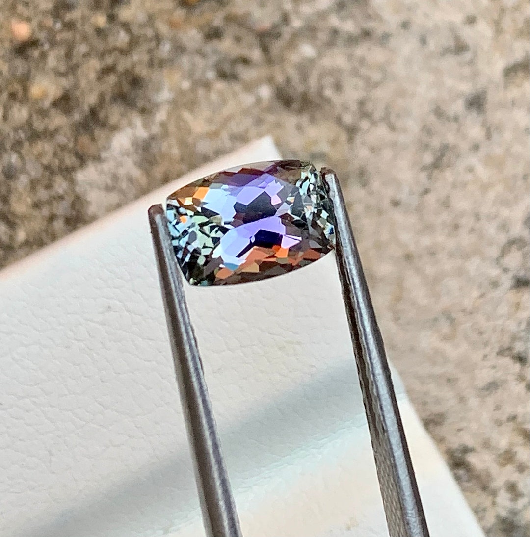 Natural Rare Zoisite Bio-color Mermaid Tanzanite Cushions See - Etsy