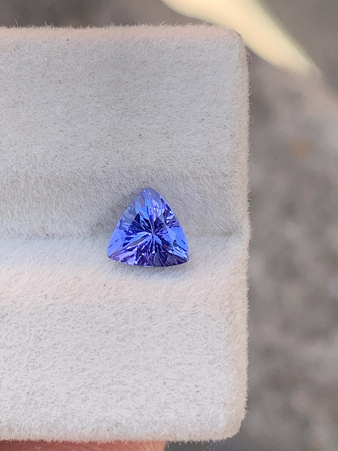 Natural Blue Color Rare Tanzanite Trillion Cut See Very Beautiful Pcs ...