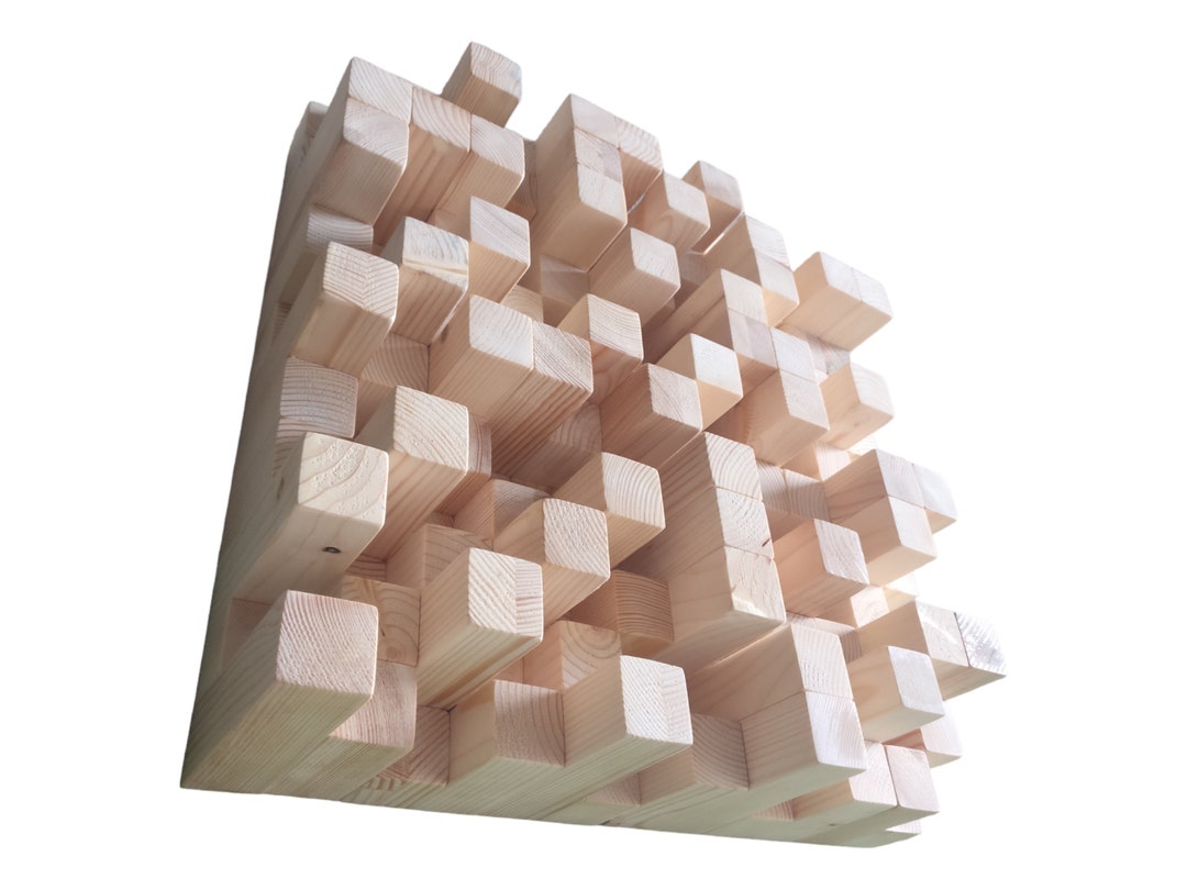 Acoustic Panel | Skyline Diffuser | "manhattan I" | Solid Wood - Etsy