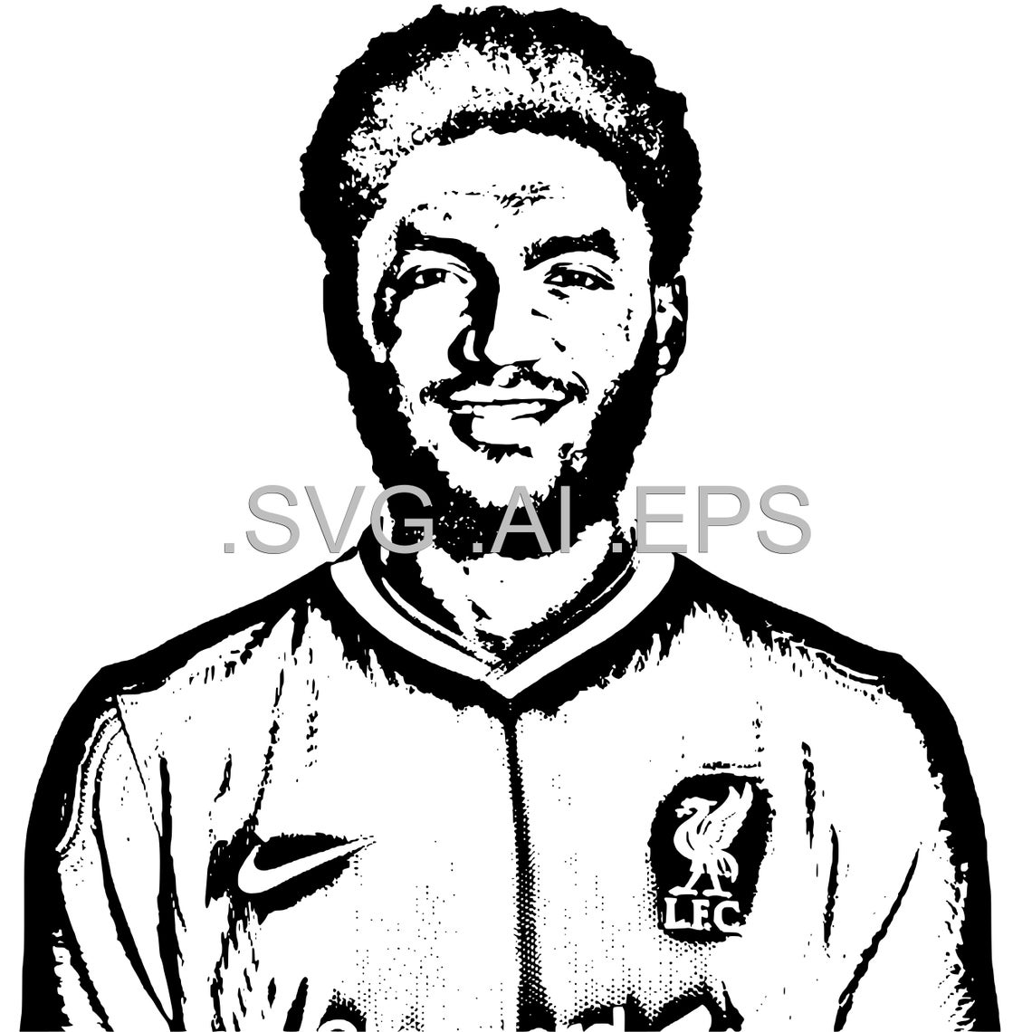 Liverpool FC Svg Football Team Players Svg Eps Ai Files Headshots ...