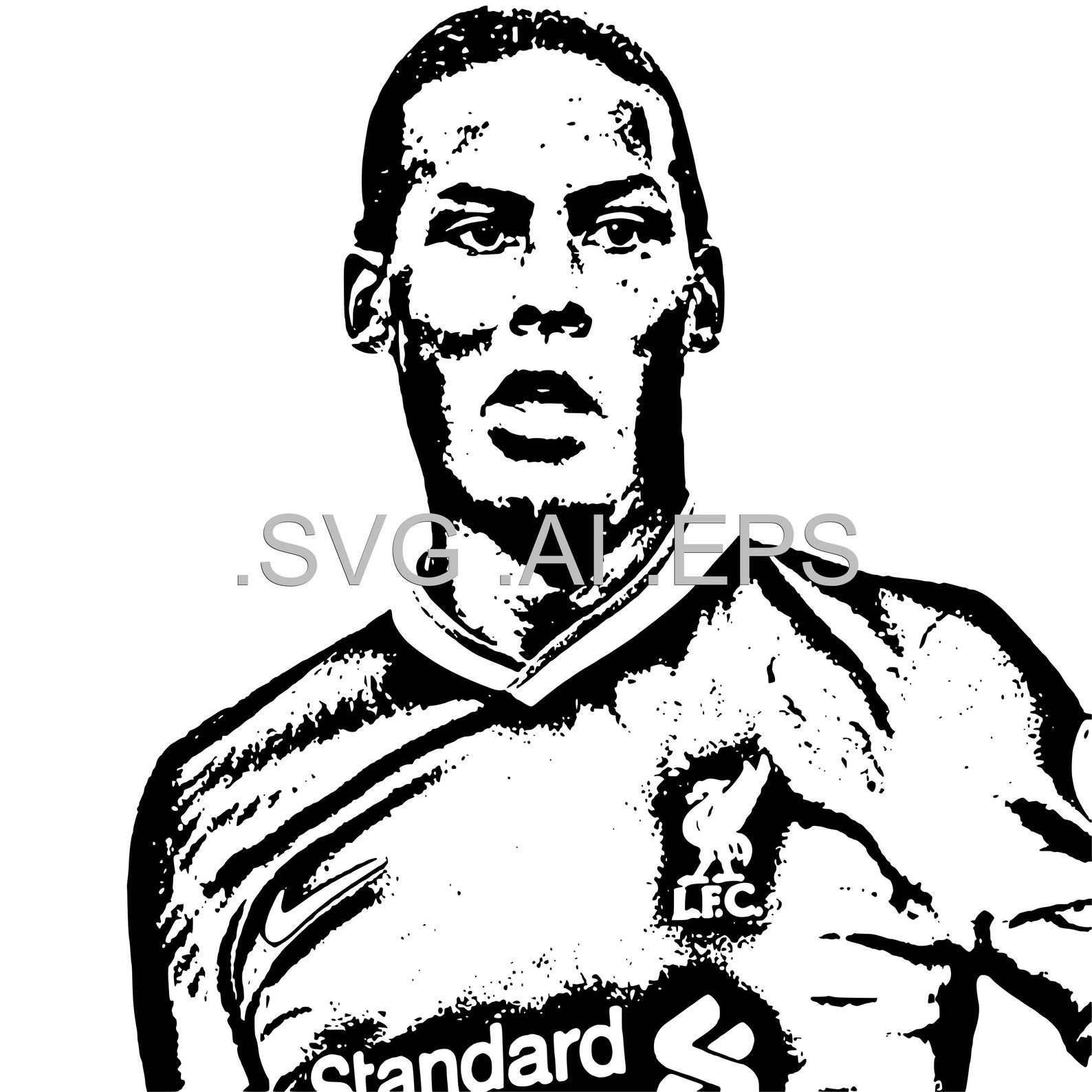 Liverpool FC Svg Football Team Players Svg Eps Ai Files Headshots ...