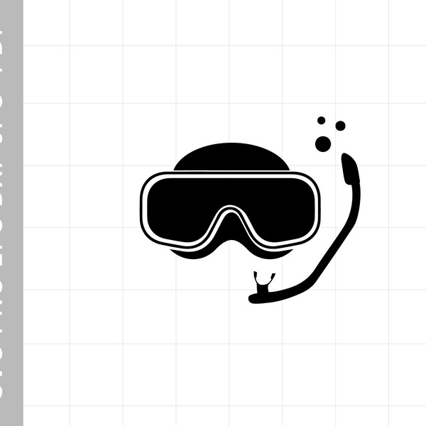 Scuba Mask Svg - Etsy