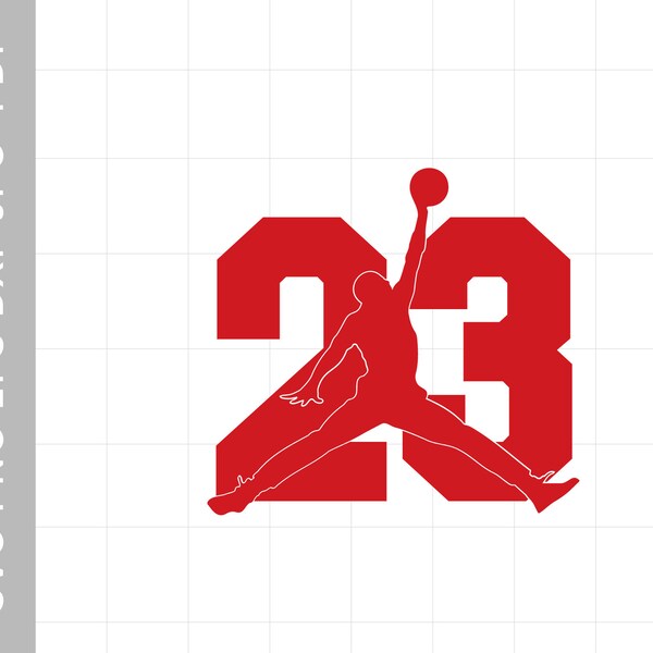 Jordan Red Logo Png - Etsy