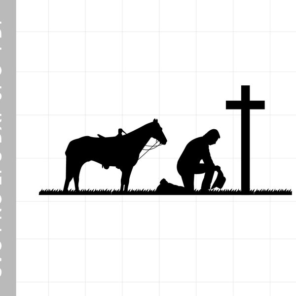 Praying Cowboy - Etsy