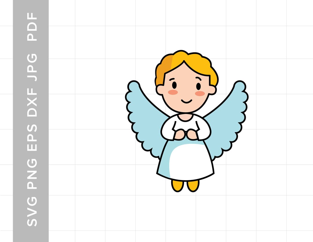 Baby Angel SVG Color, Angel Wings SVG, Angel Wing Vector, Angel Svg ...