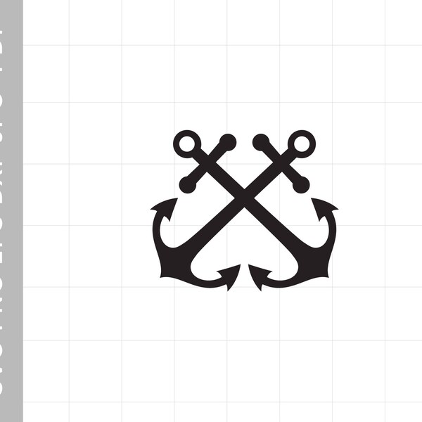 Crossed Anchors - Etsy