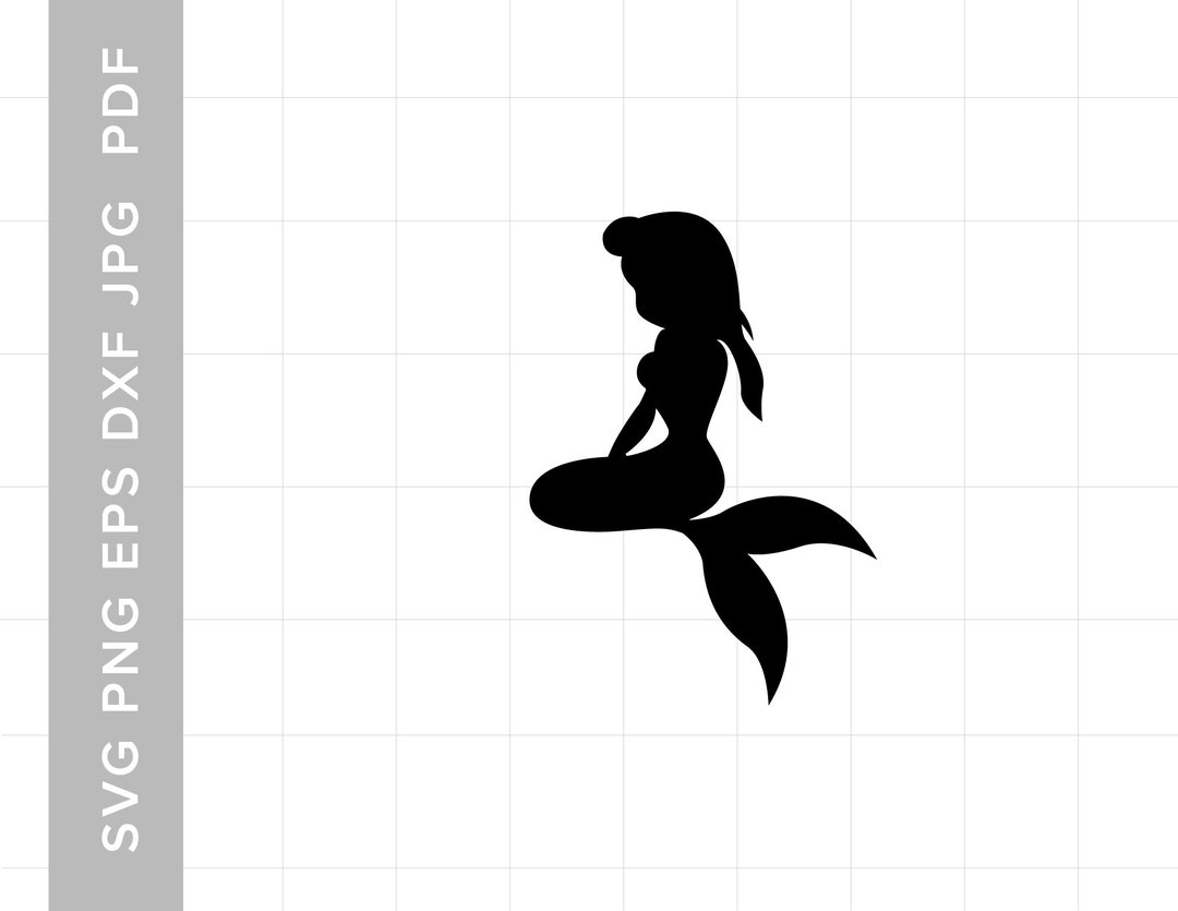 Mermaid Digital Download for Cricut and Silhouette Includes Svg Dxf Eps ...