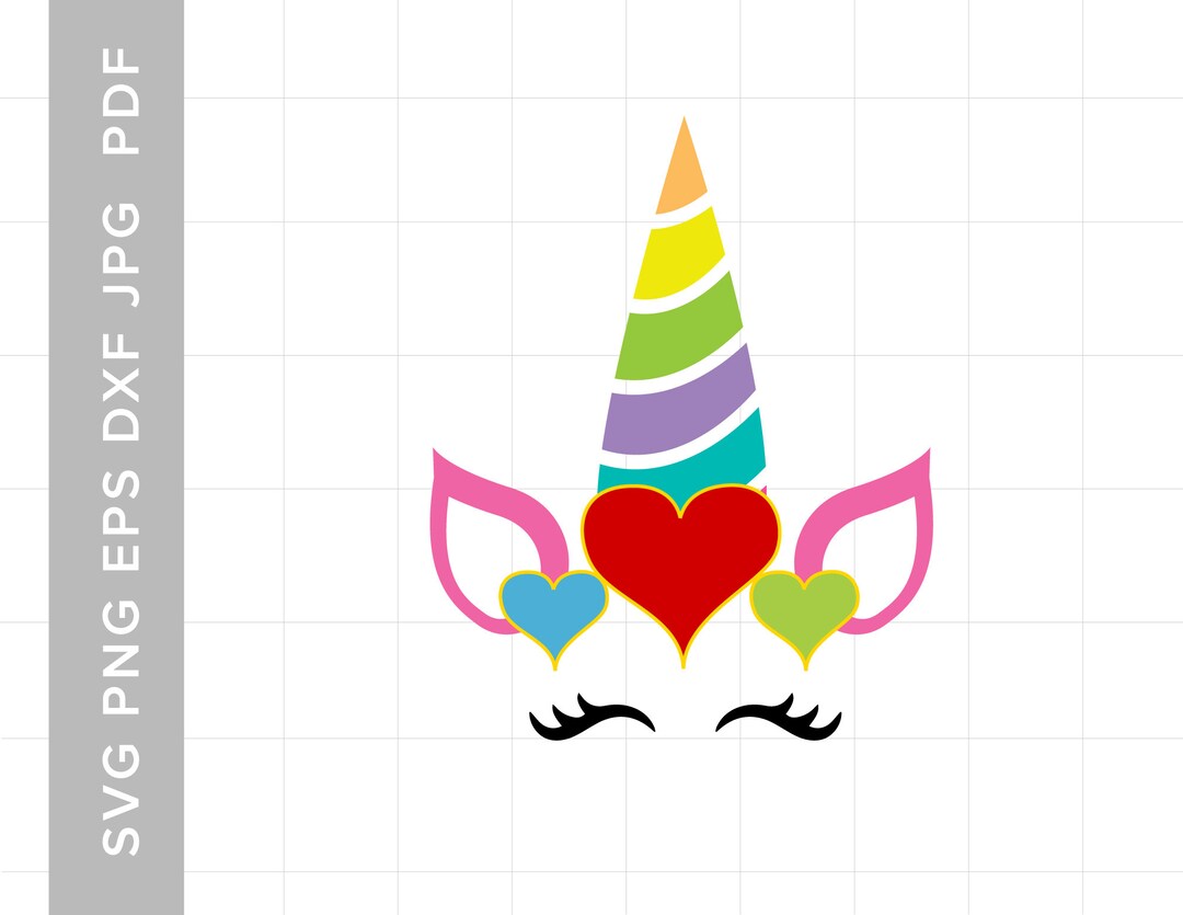 Cute Unicorn Love Svg Unicorn Svg Files for Cricut Silhouette Dxf Png ...