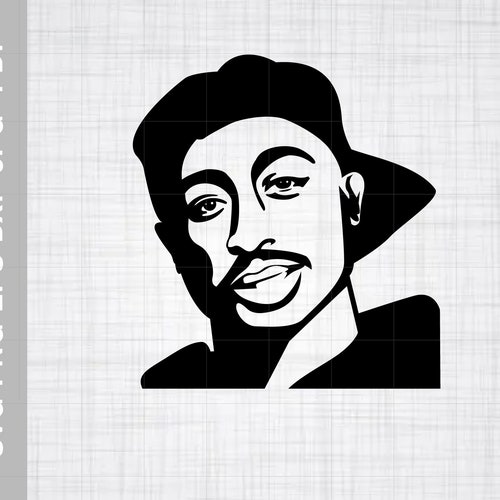 Digital 2PAC SVG Digital Files Rap Dxf,Pdf,Esp,Png,Svg Files Hip Hop ...