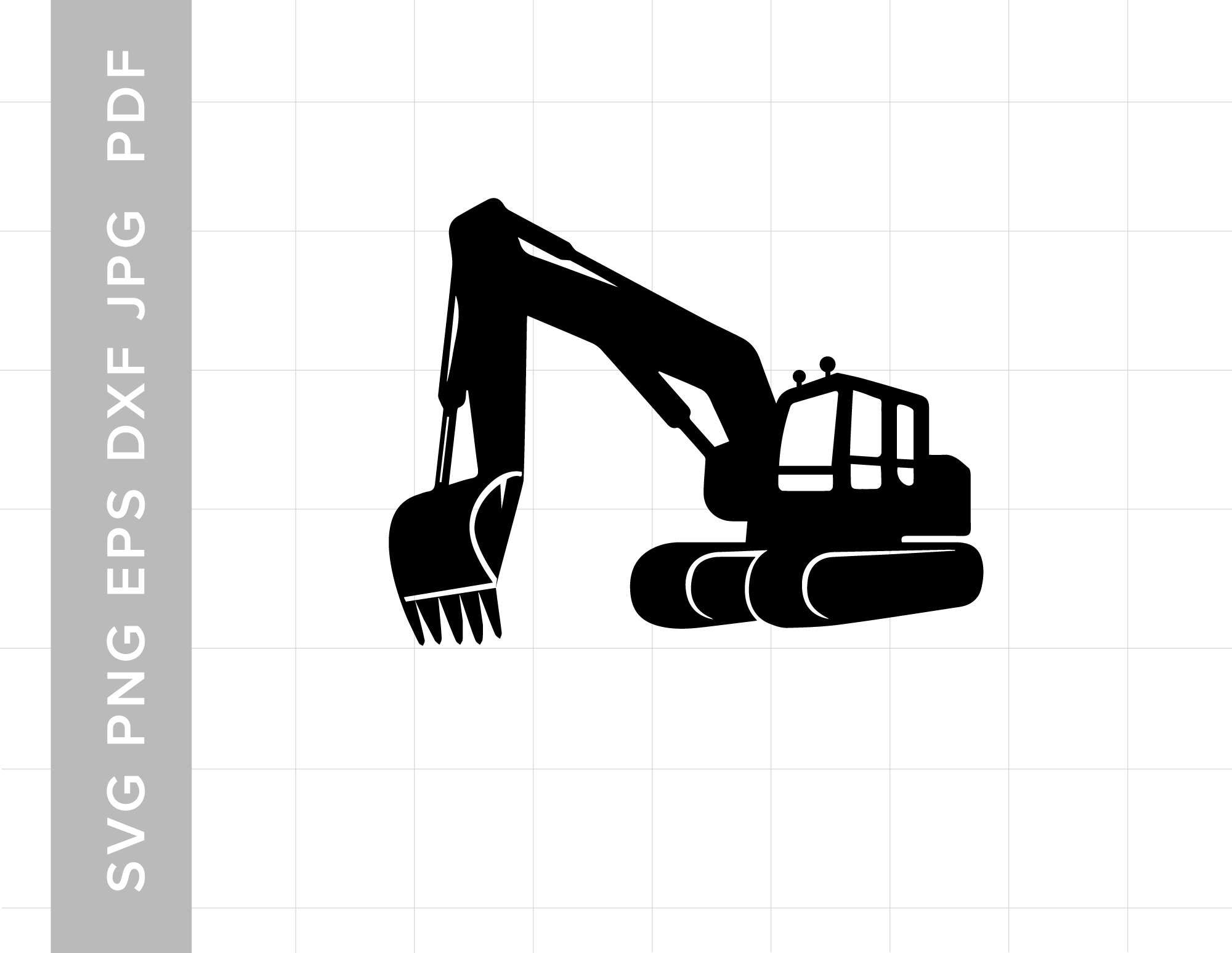 Excavator SVG Digital Download Silhouette Svg Cricut Svg - Etsy