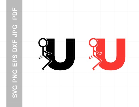F U Instant Download Svg Png Eps Dxf Jpg Digital Download - Etsy
