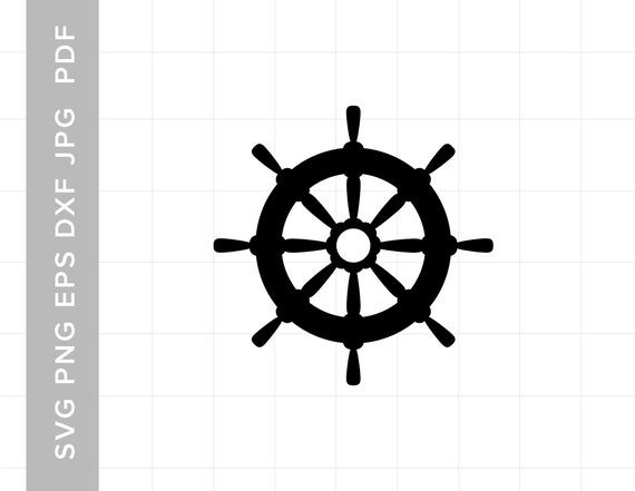 Ships Wheel SVG Bundle Vector Dxf Cut Files For Silhouette Png Svg ...