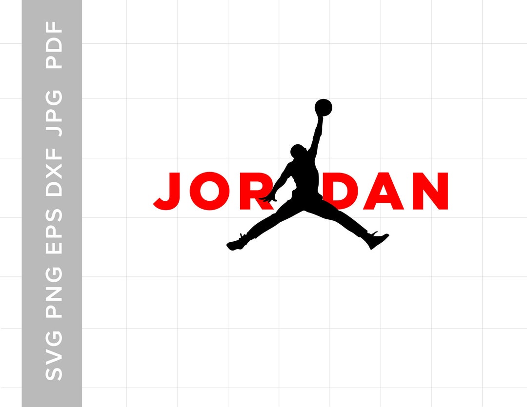 Jordan Jumpman Logo Mode Clipart SVG EPS PNG-Datei Michael Jordan Mode ...