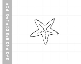 Starfish Svg Png Dxf Eps Pdf - Etsy